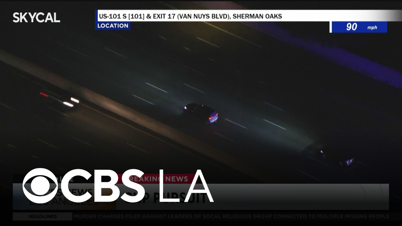 Driver leads CHP officers on high-speed pursuit through San Fernando Valley