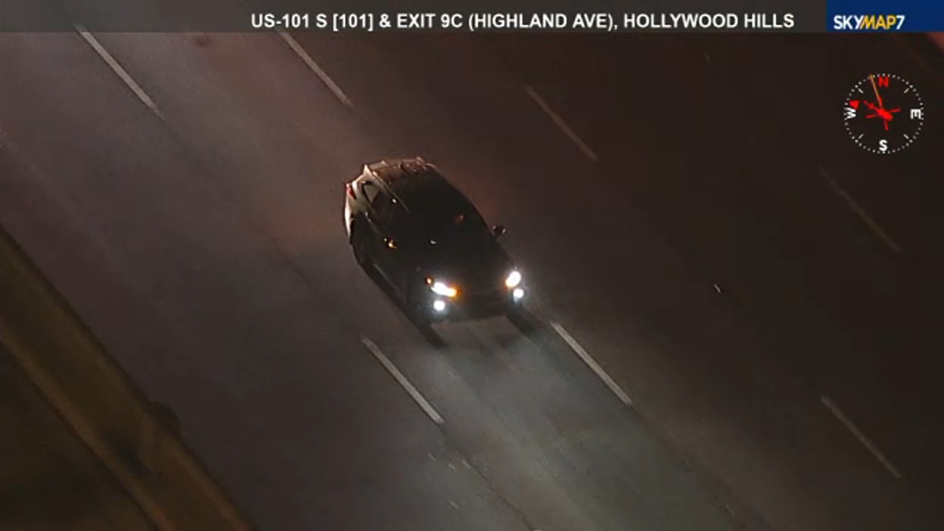 CHP chases driver going over 100 mph on 101 Freeway in LA