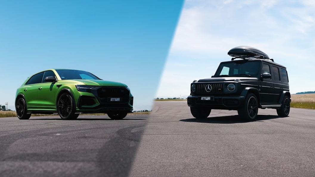 900PS Mercedes-AMG G63 vs. ABT RSQ8-R drag race