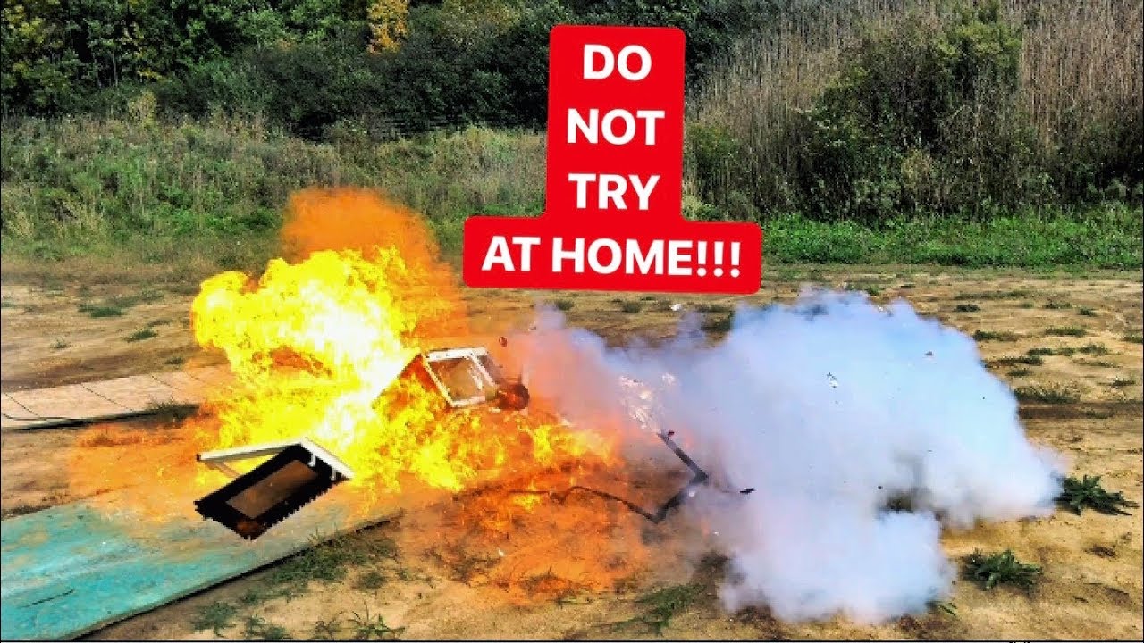 Microwaving a propane tank: Extreme science experiment