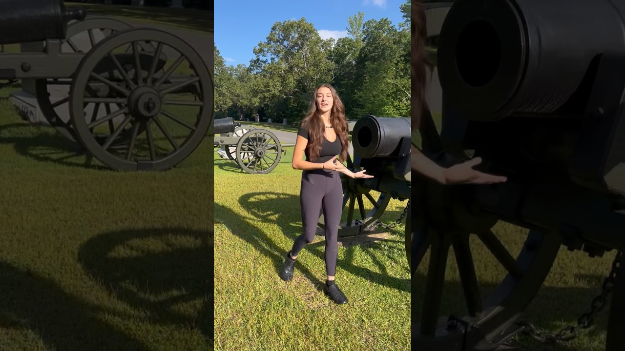 Exploring Civil War cannons at Gettysburg