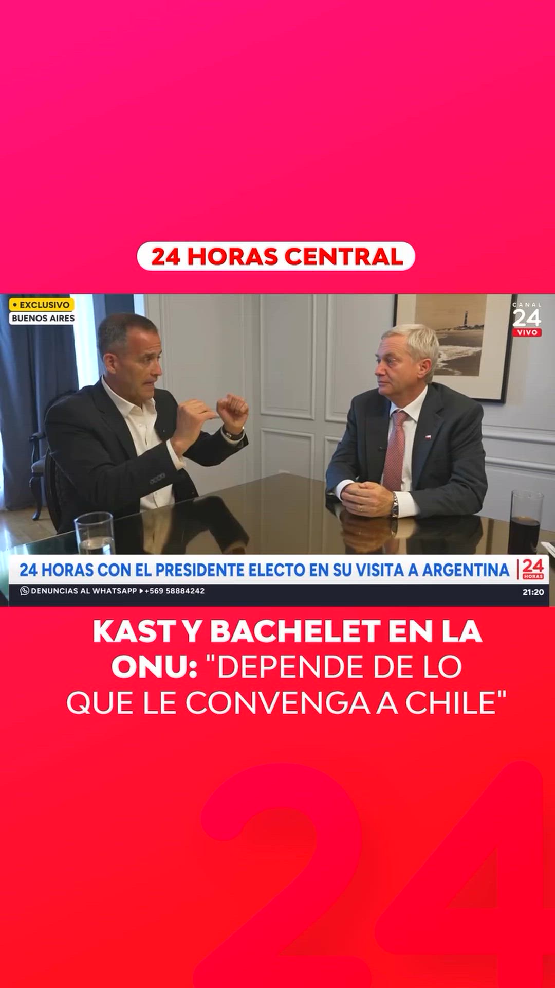 A Kast le preguntan si apoyará a Bachelet en la ONU y la respuesta lo ...