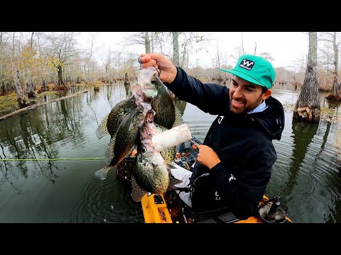 Real crappie fishing raw and uncut, slaying slabs in swamp