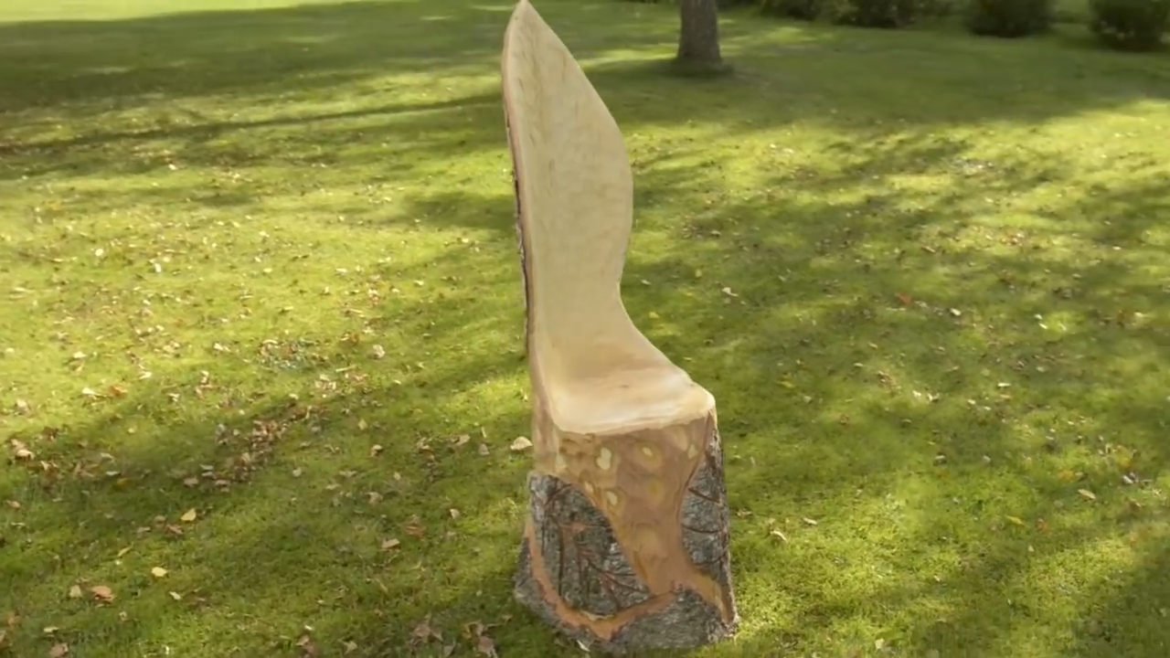 How to build a throne from a single log