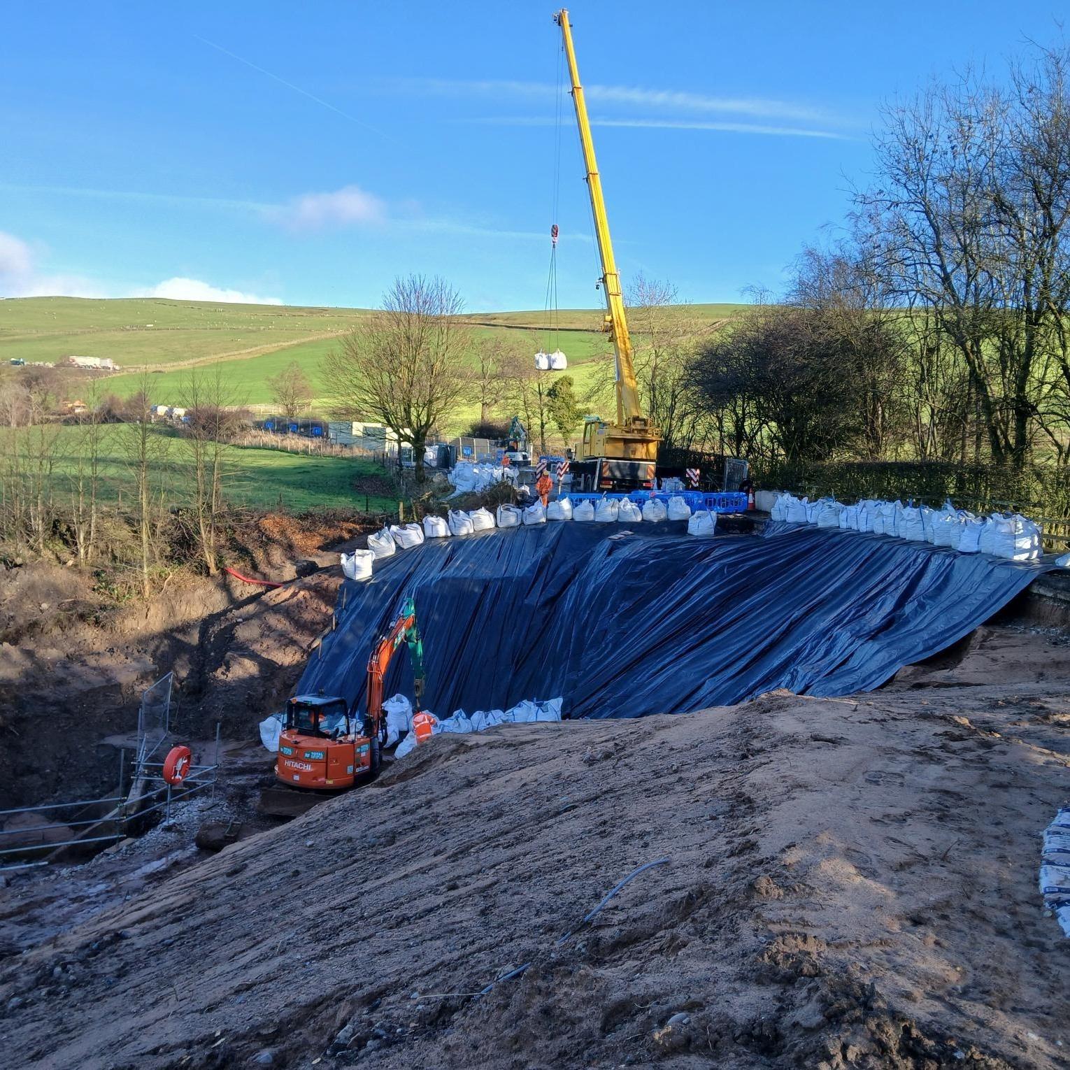 Photos of £1.6m repair project for B5470 Macclesfield Road