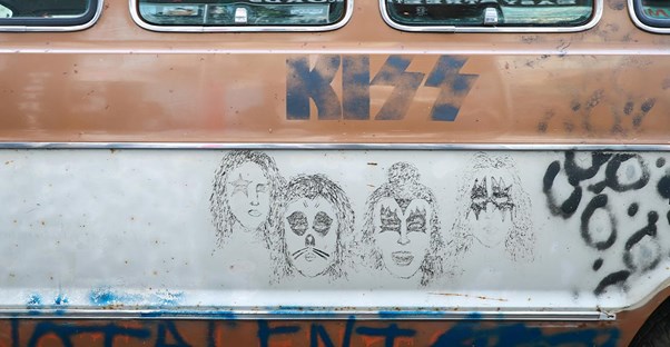 The tour buses of your favorite bands