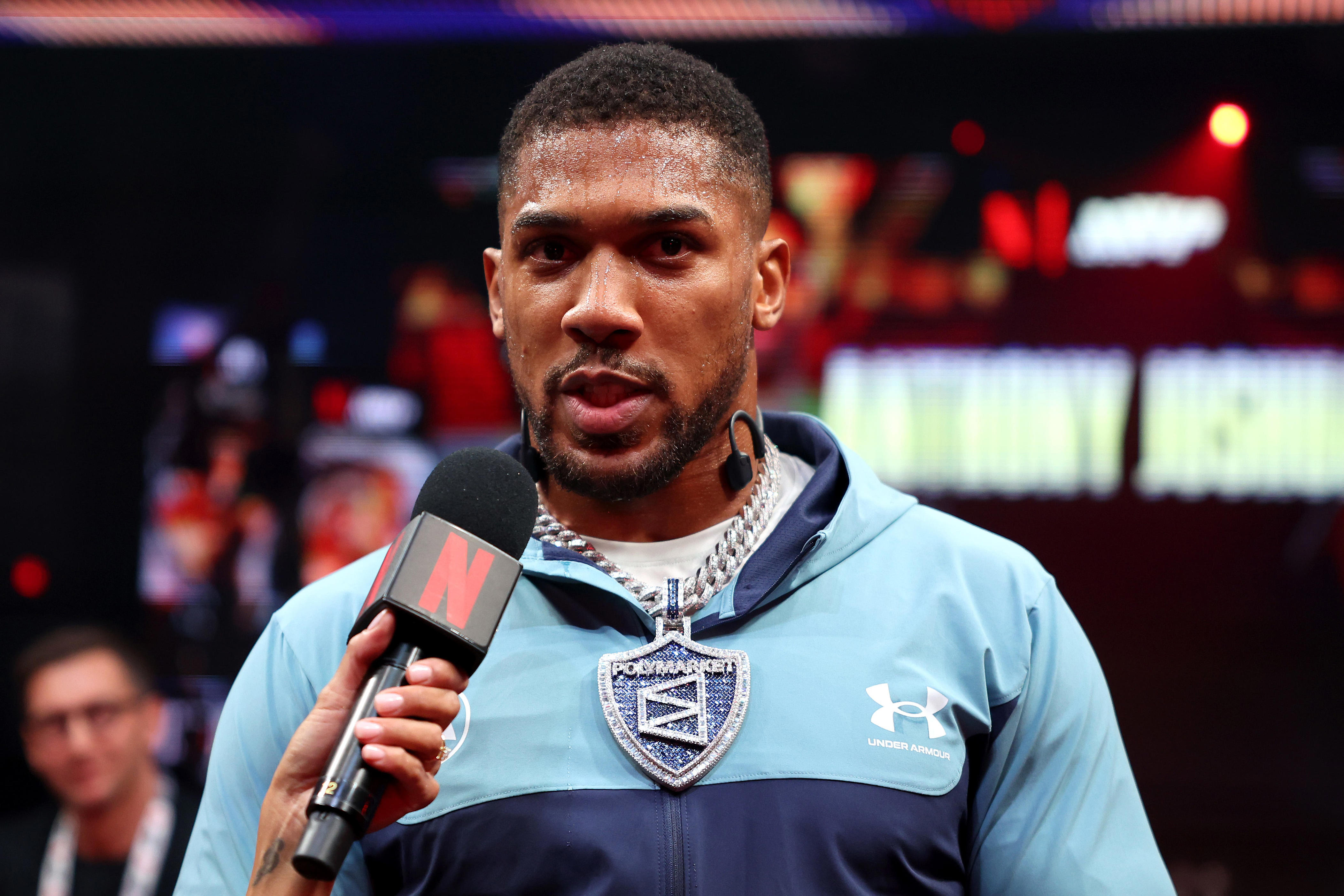 Anthony Joshua has 9 menacing words for Jake Paul approach