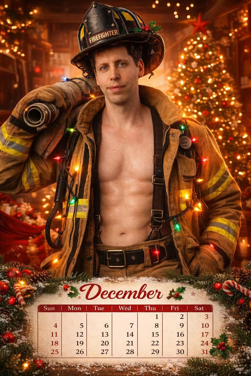 Sam Altman goes viral in new shirtless firefighter avatar after ChatGPT ...