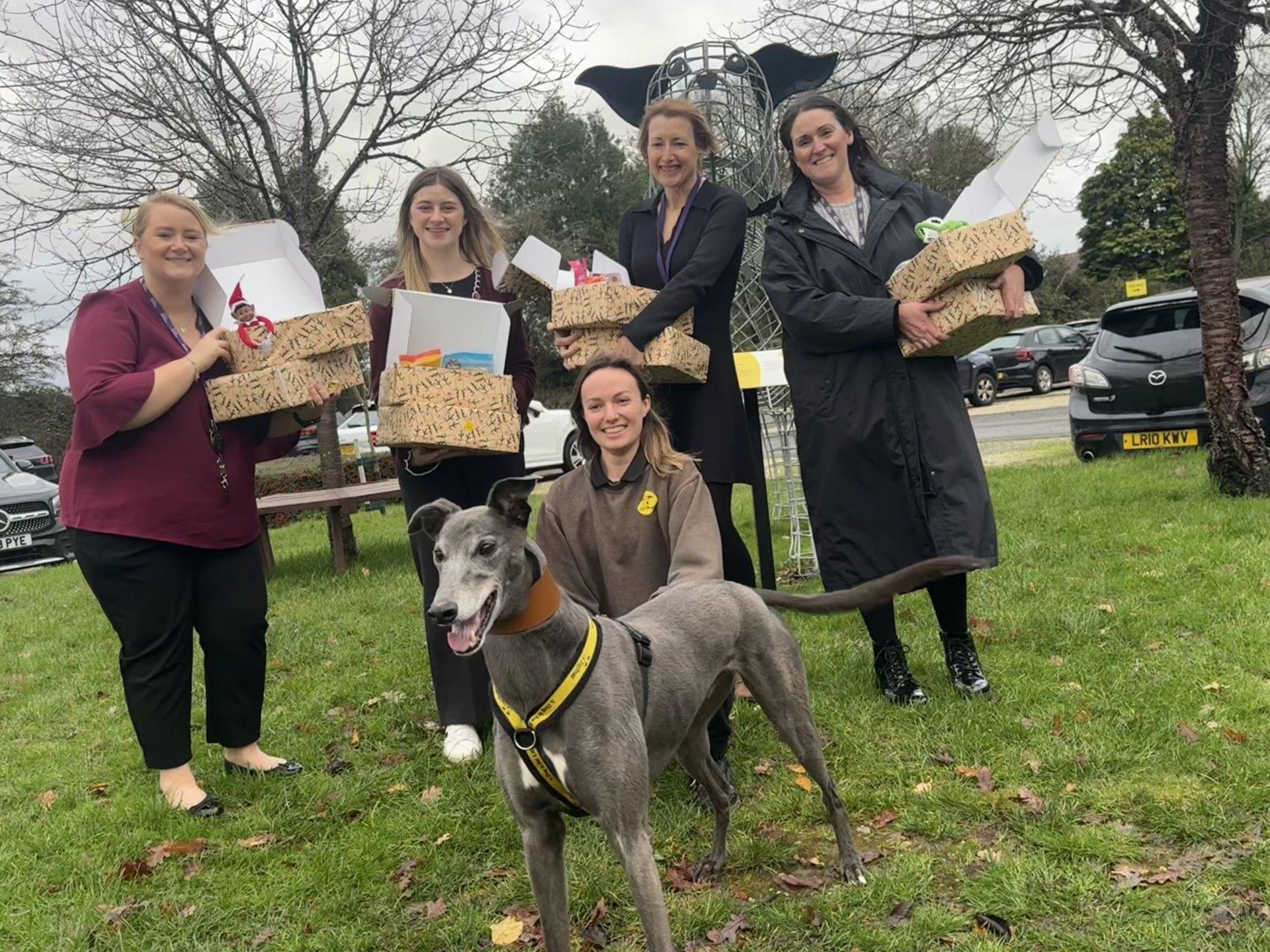 Taylor Wimpey makes festive donation to Dogs Trust Kenilworth