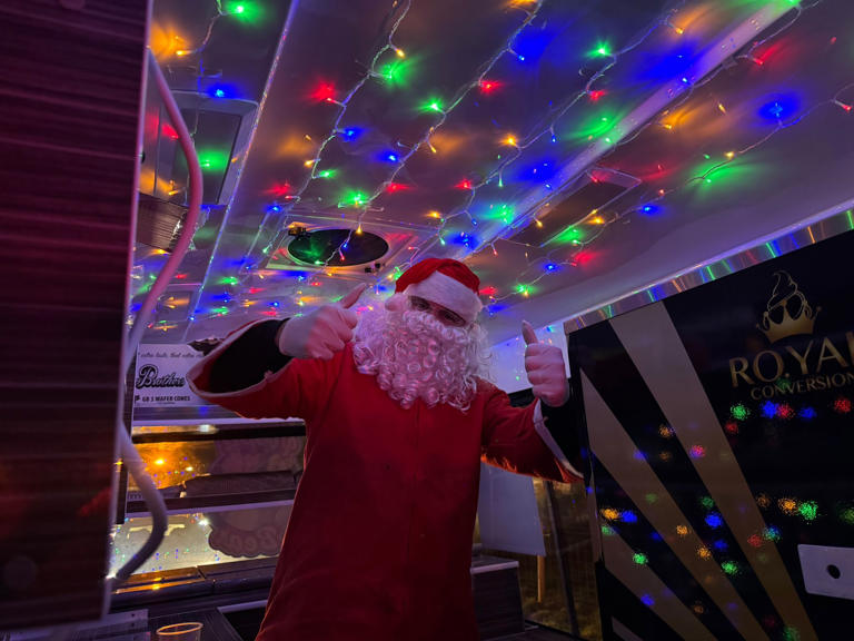 Meet the Chorley man behind the ice cream van with 5,000 LED Christmas ...