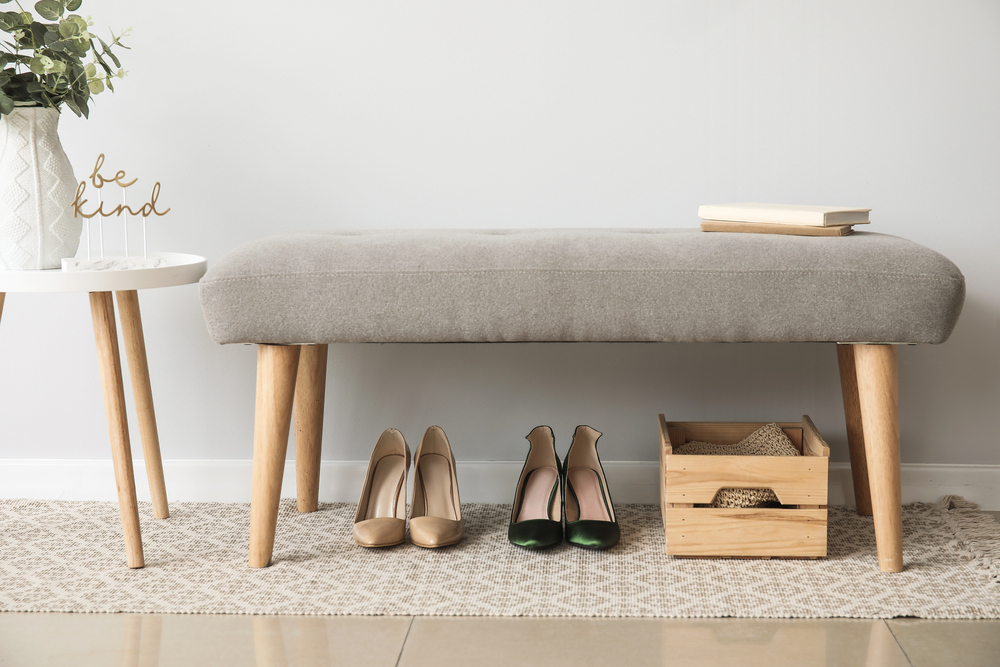 Entryway bench styling ideas for functionality