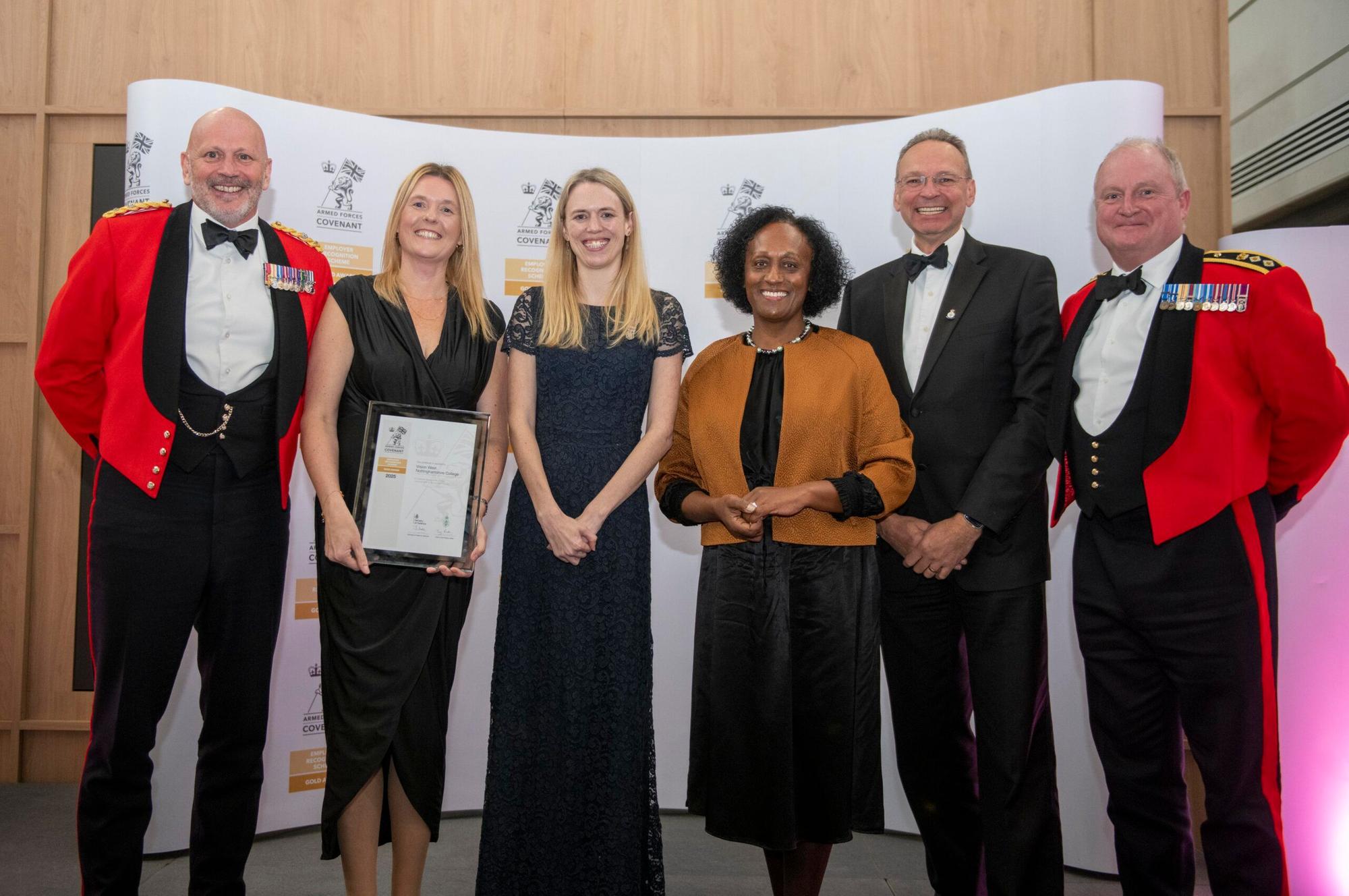 College presented with prestigious Gold Employer Recognition Scheme award