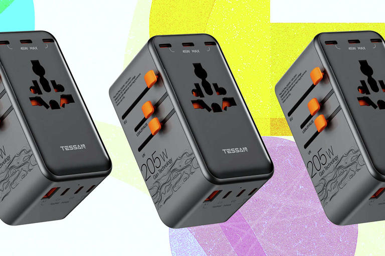 This Tessan travel adapter can charge up to 8 devices at once