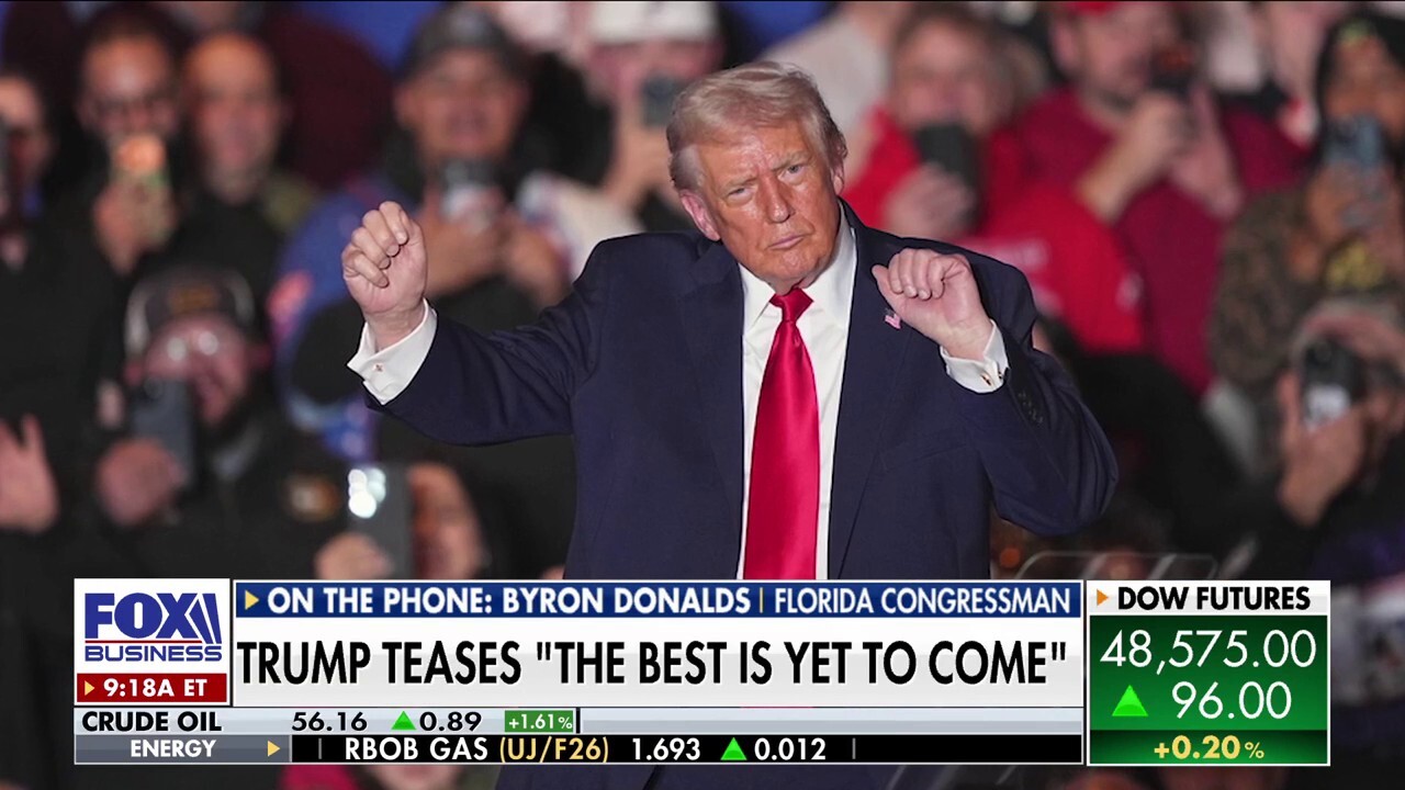 Byron Donalds previews Trump’s speech highlighting positive economic ...