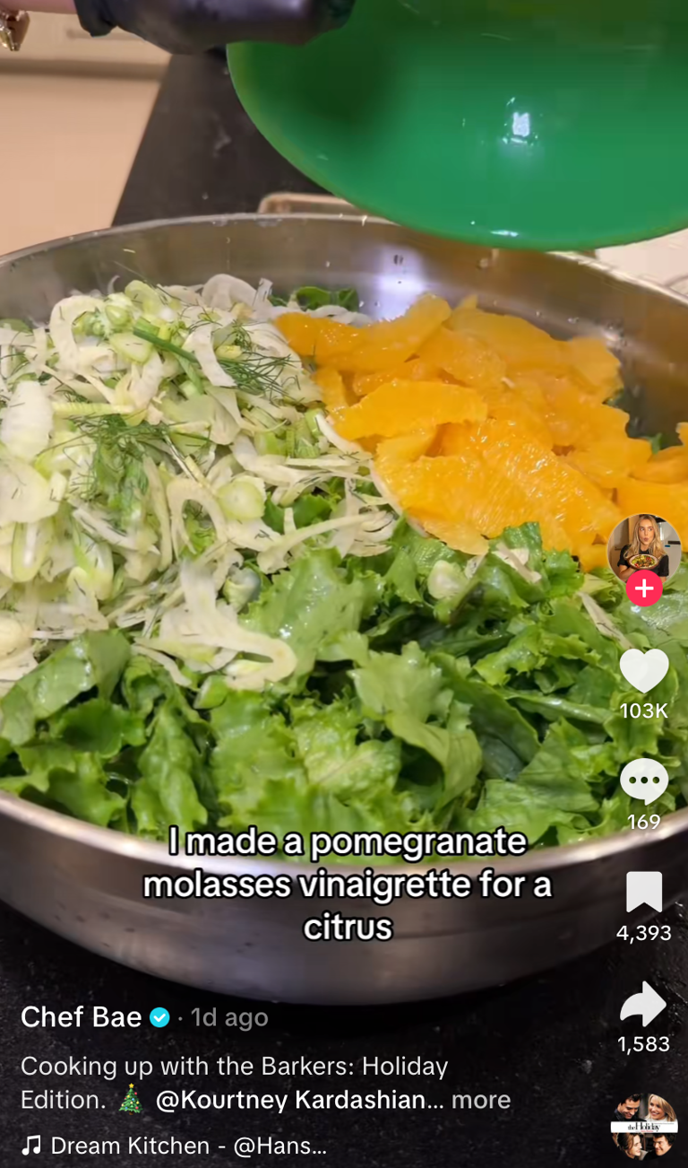 Kourtney Kardashian and Travis Barker’s private chef shared a behind ...