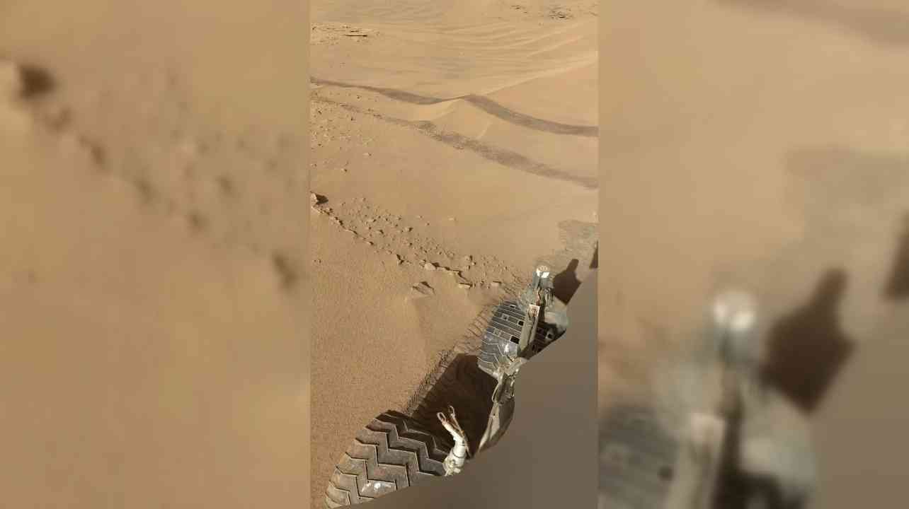 Un desierto que no es nuestro, el rover cruza Marte y sus huellas ...