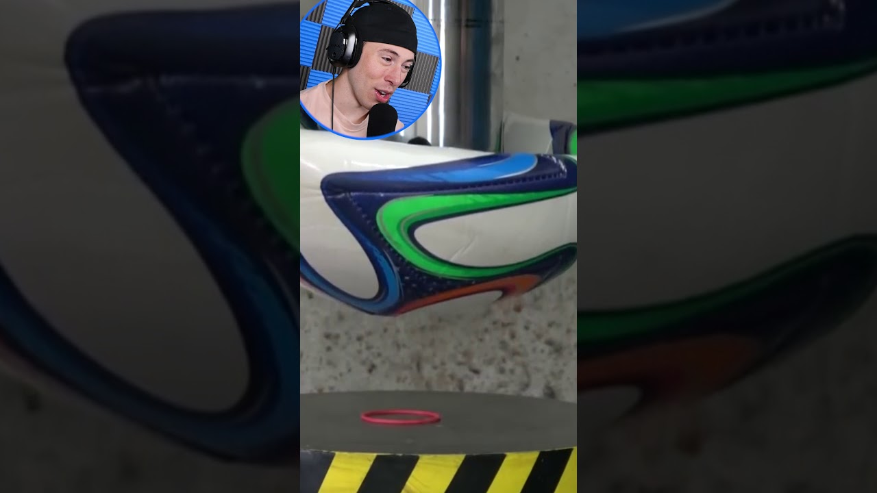 How a soccer ball responds to mechanical compression