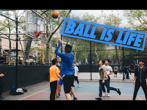 A New York pickup game shows David raining clutch threes