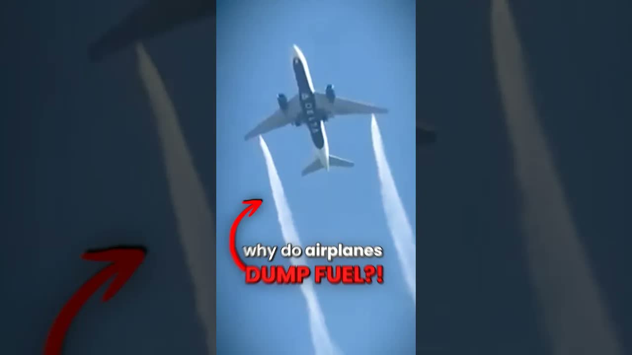 Why do airplanes dump fuel?