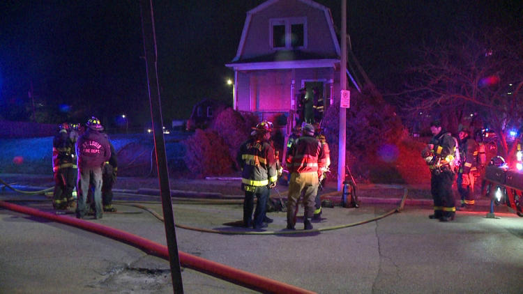 St. Louis firefighter narrowly escapes injury after falling through ...