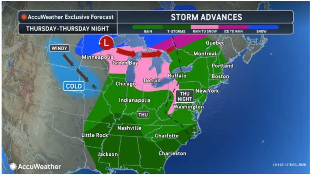 Powerful storm to bring soaking downpours, 40–60 mph wind gusts