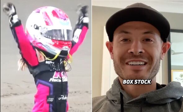Kyle Larson celebrates daughter, 7, winning race he never managed to