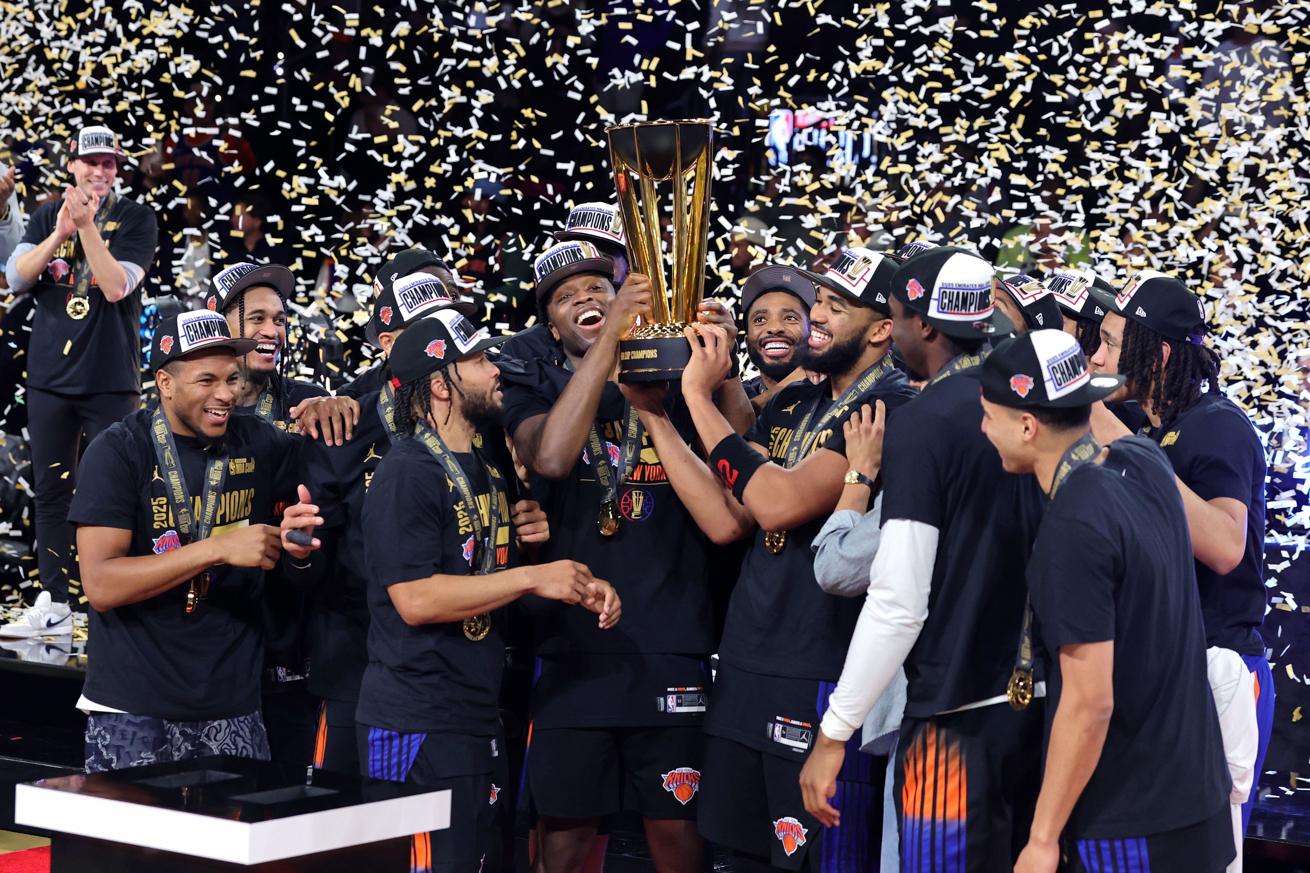 Knicks win the NBA Cup behind a balanced team effort
