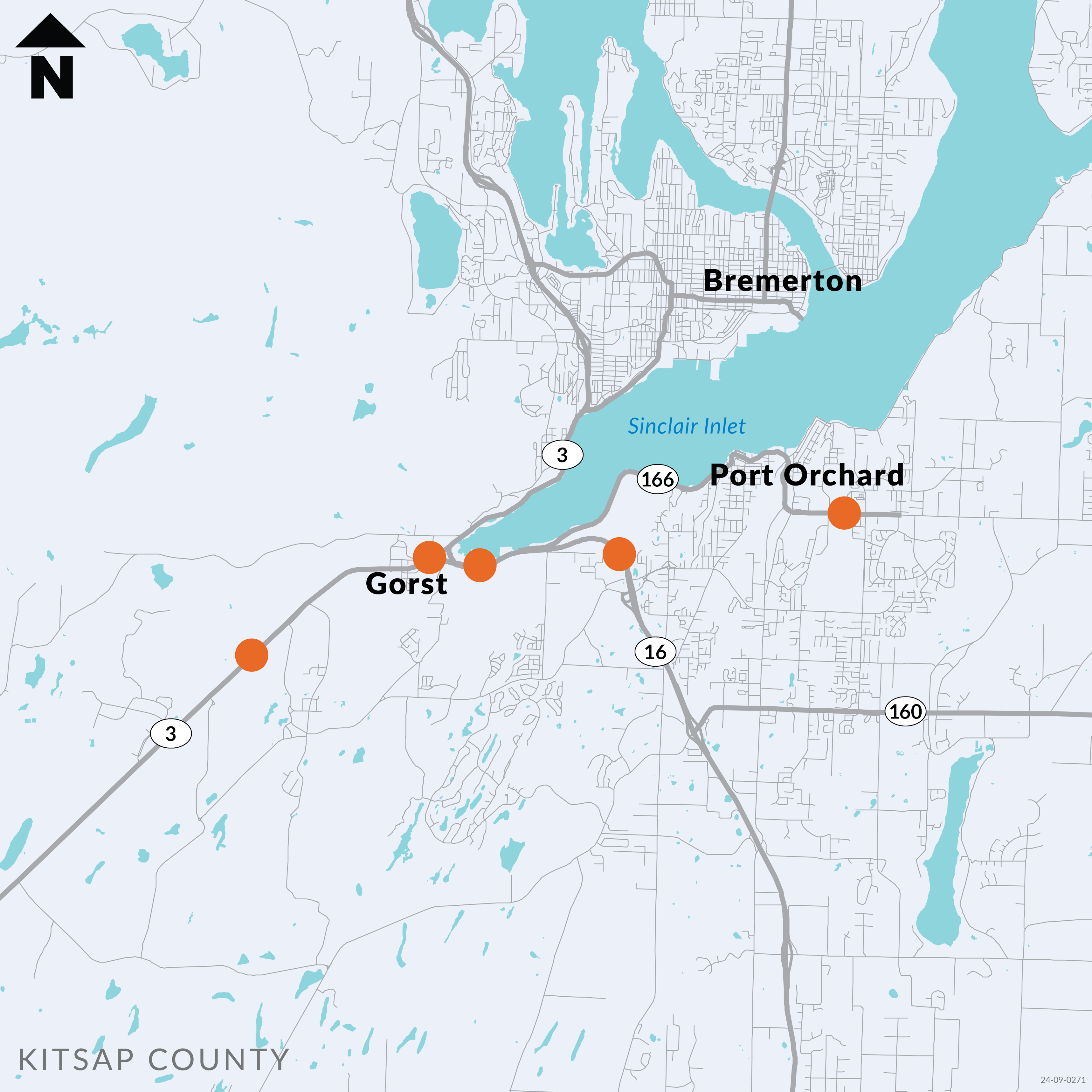 Culvert work to close, detour traffic in Gorst, Port Orchard in 2026