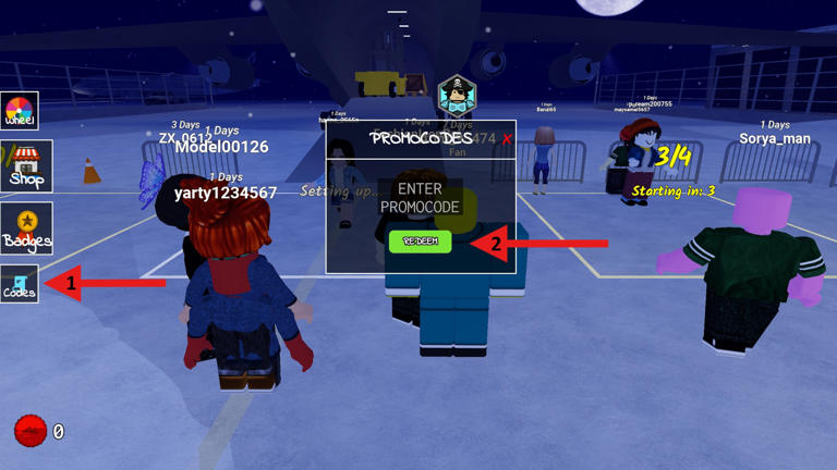 50 days on a raft codes (December 2025)