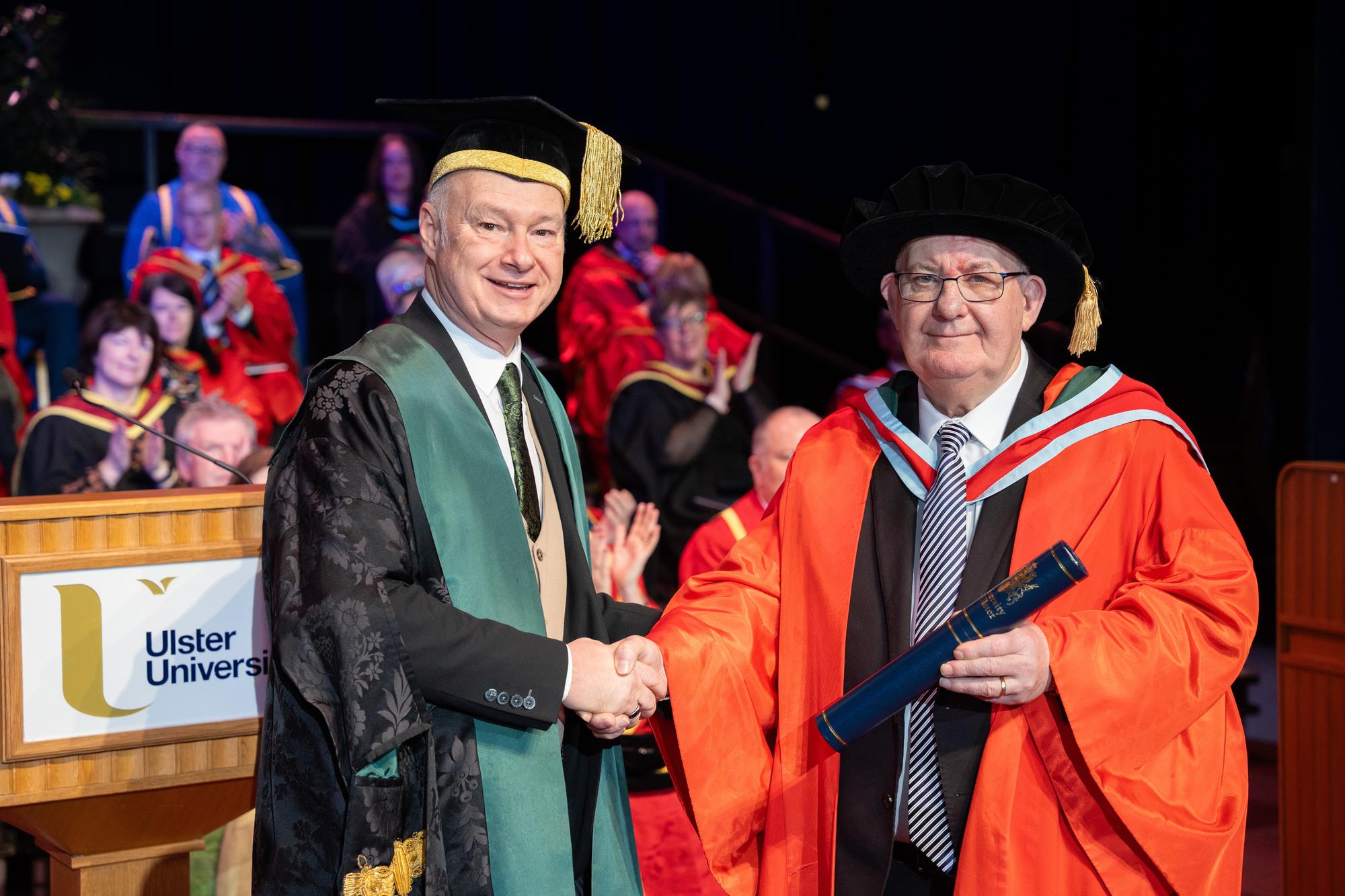 Class of 2025: Willie Hay receives Ulster University honorary doctorate