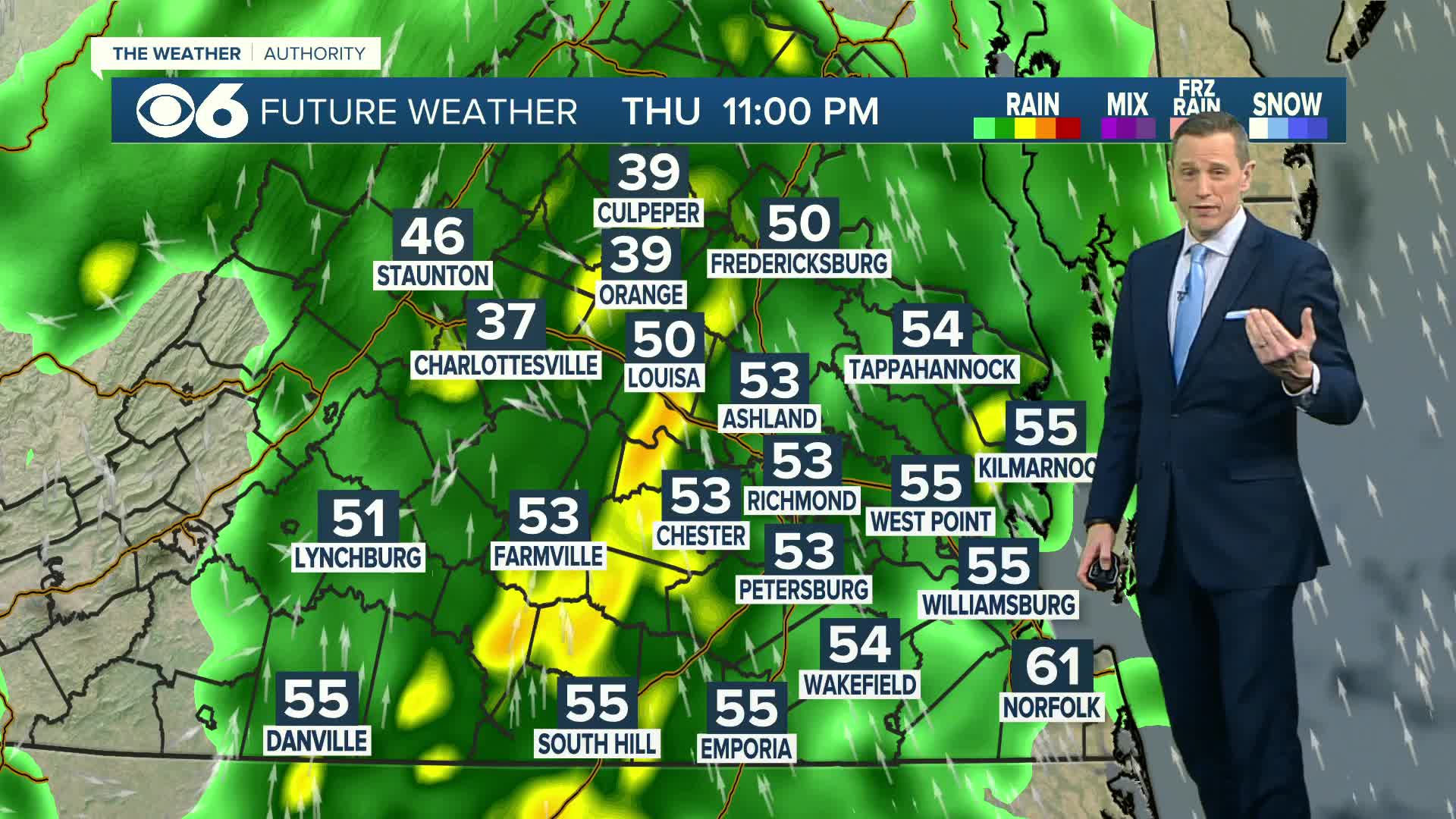 Hour-by-hour: Periods of rain, possible rumbles of thunder Thursday ...