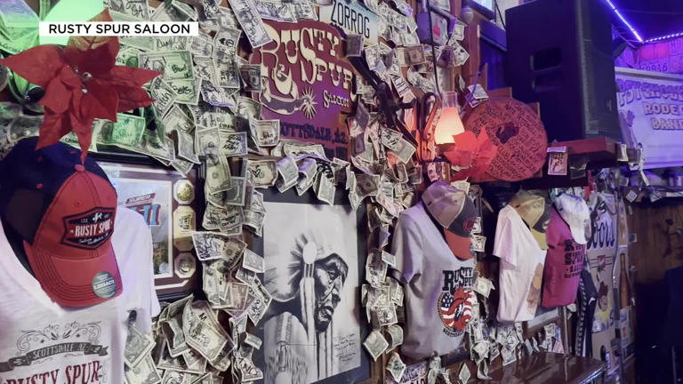 Old Town Scottsdale saloon donates dollar bills off walls to support a ...