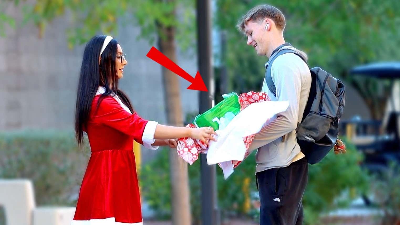 Giving strangers awkward Christmas presents