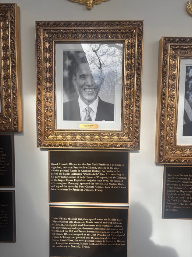 New plaques featured in White House troll past presidents with well ...