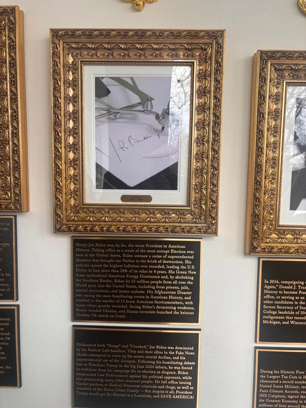 New plaques featured in White House troll past presidents with well ...