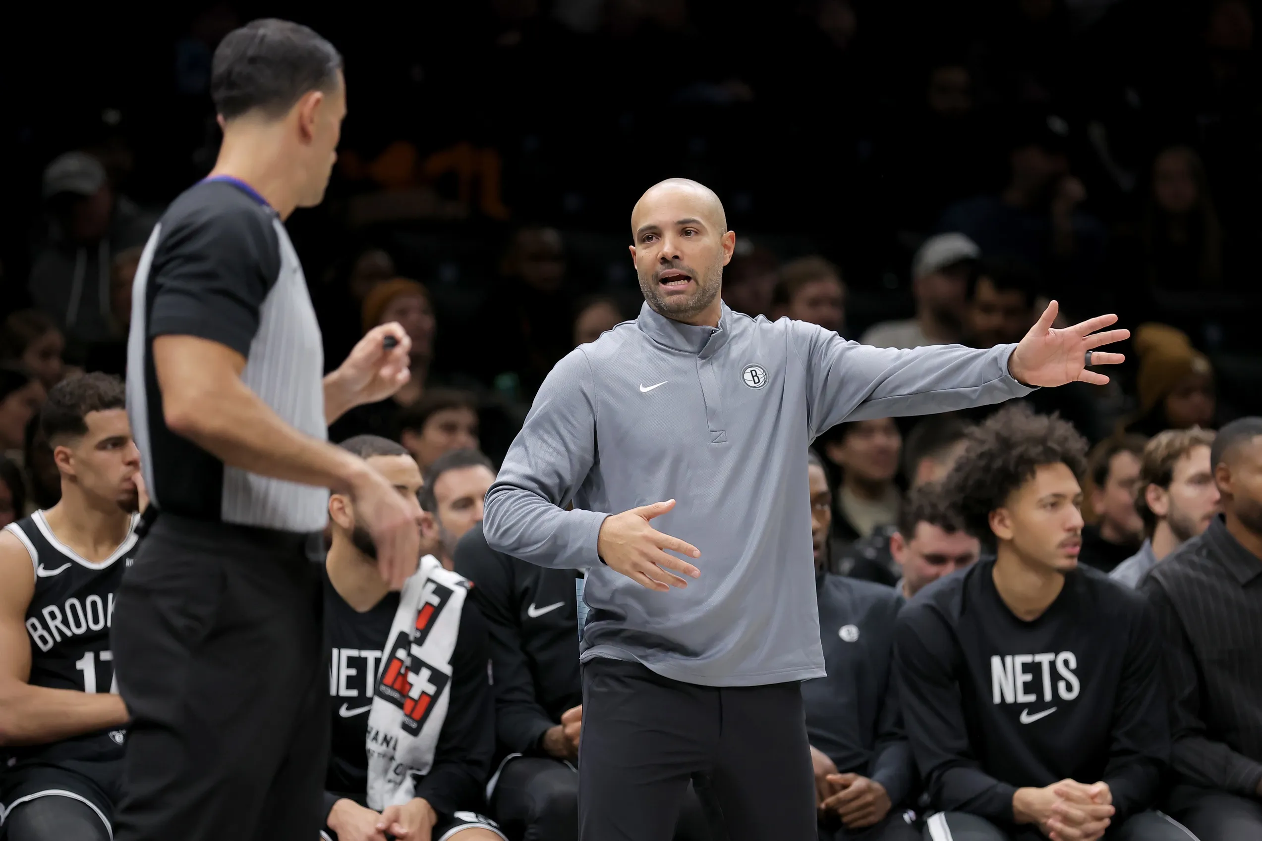 Nets rout Bucks for record win while Fernandez watches from home