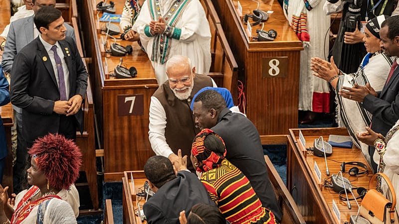 During visit to Ethiopia, India's PM Modi rallies countries from Global ...