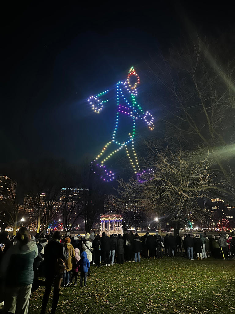 Boston Common features holiday drone show, ice skating this holiday season