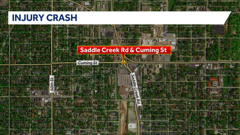 One person taken to hospital with CPR in progress after midtown Omaha crash