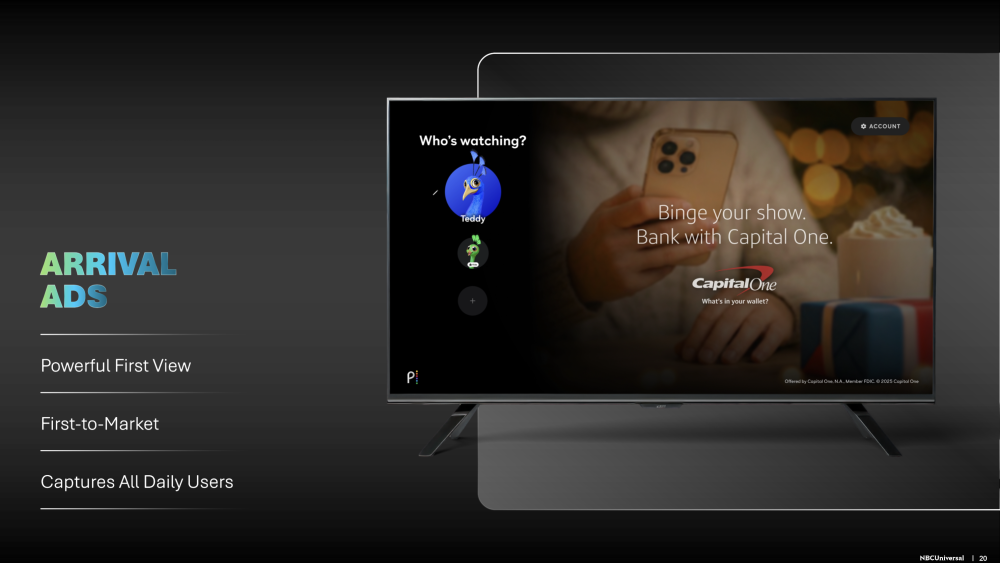 NBCUniversal unveils ‘arrival ads' for Peacock and other ad-tech ...