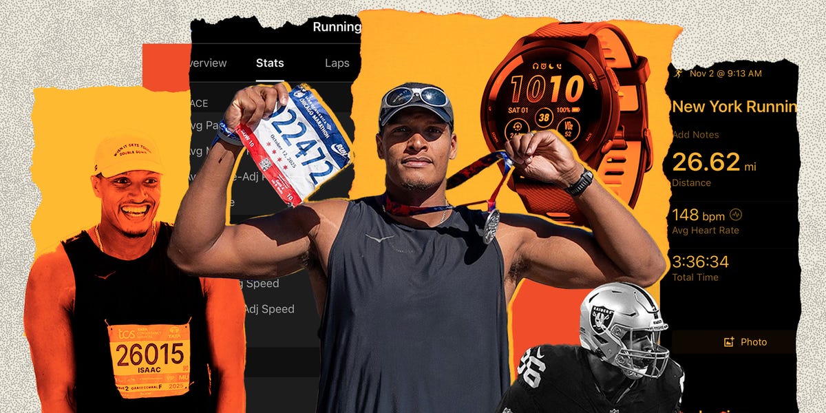 This retired NFL player ran 2 major marathons this year. Here's what he ...