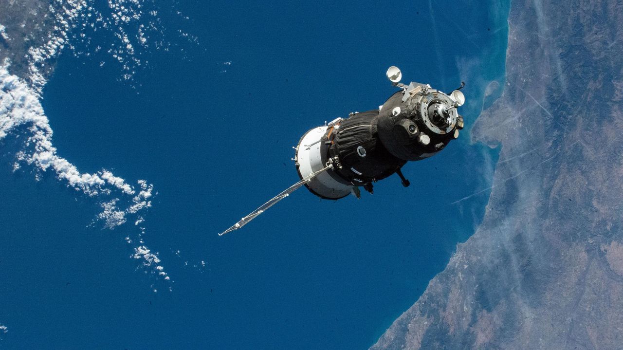 Crewed Russian spacecraft meets up with ISS | Space photo of the day ...