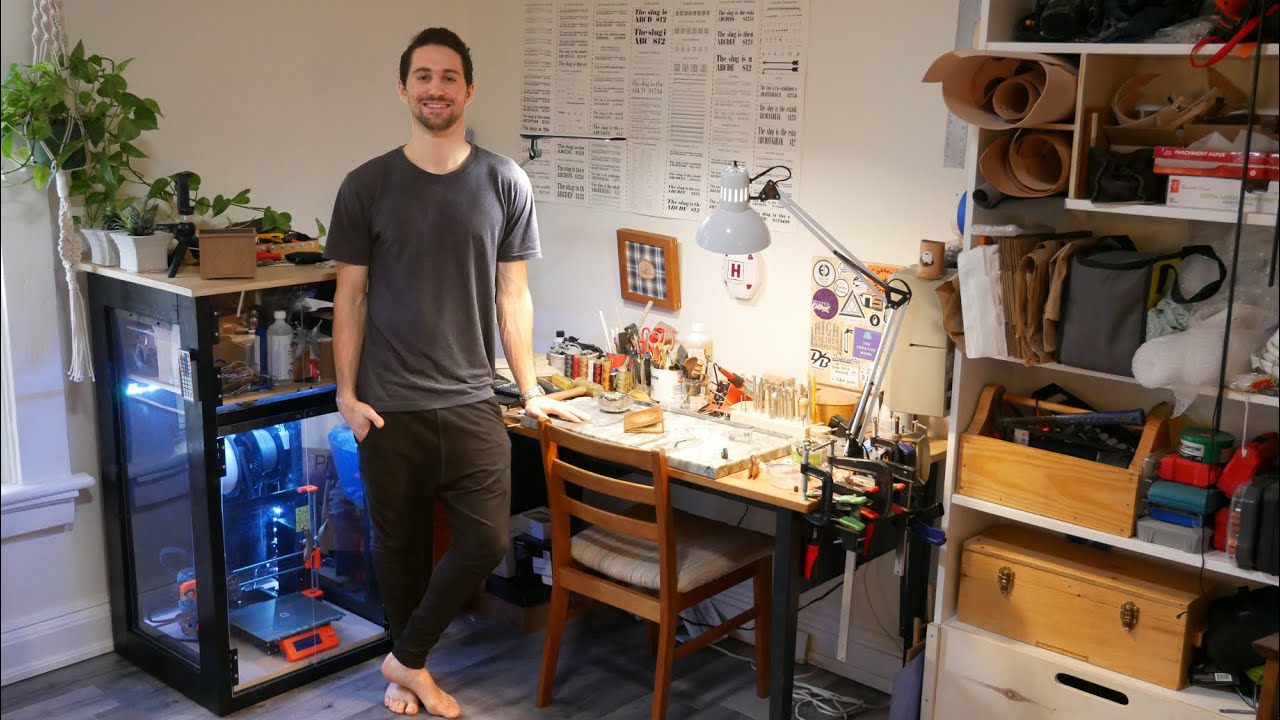 Tiny Apartment Workshop Tour Tips For Making From A Small Space