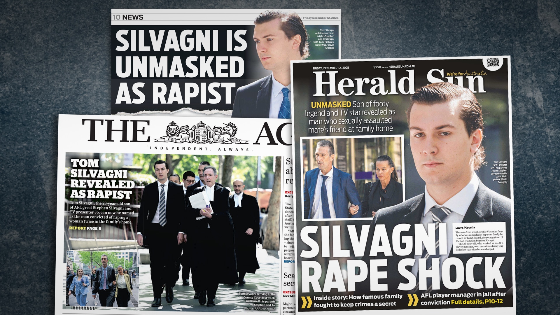 How Tom Silvagni kept his name out of headlines before his rape conviction