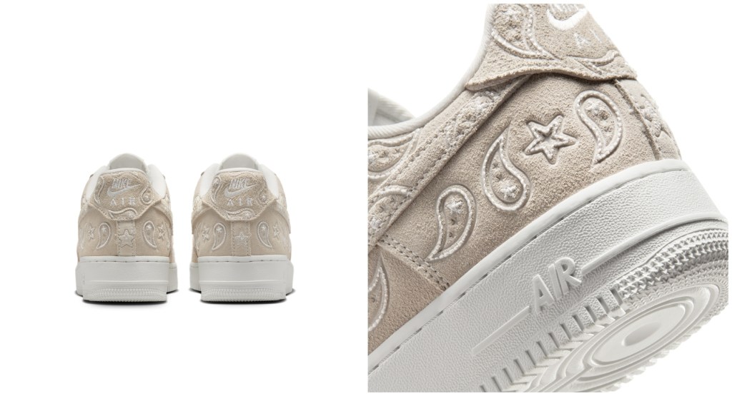 Nike's Air Force 1 gets a premium update with paisley patterns on suede