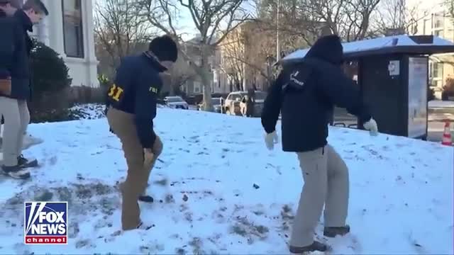 The FBI is being mocked for their snow-kicking search technique