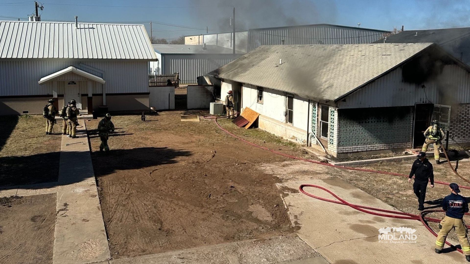 Midland fire crews responded to structure fire on Baird Street