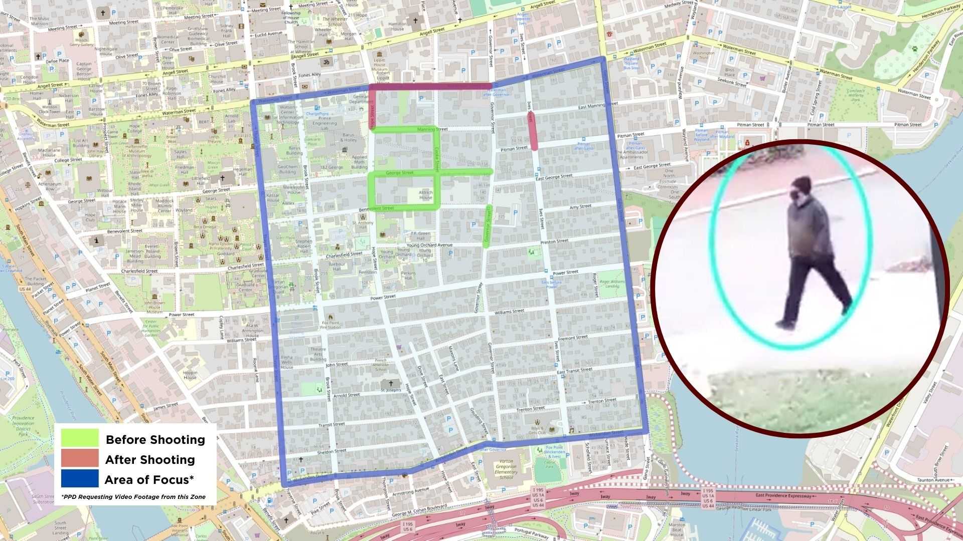 Brown University shooting: New map of person of interest’s movements ...