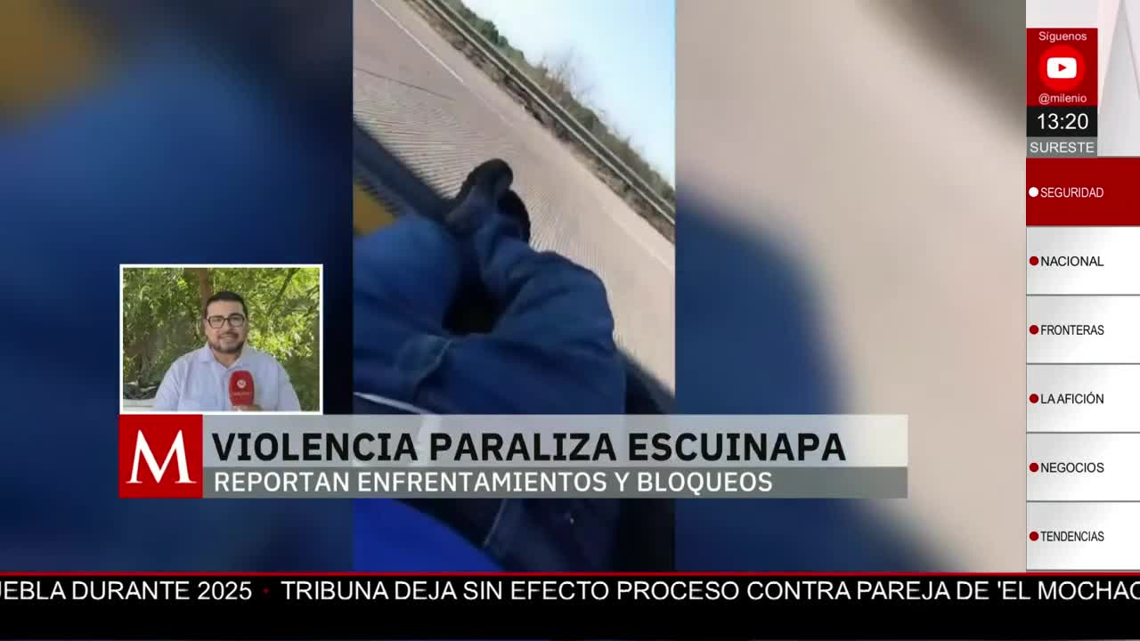 Violencia paraliza Escuinapa: reportan enfrentamientos y bloqueos en Sinaloa