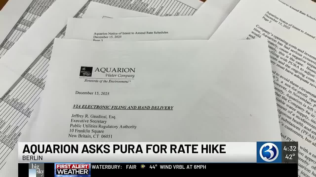 Eversource seeks $88 million rate hike for Aquarion water customers